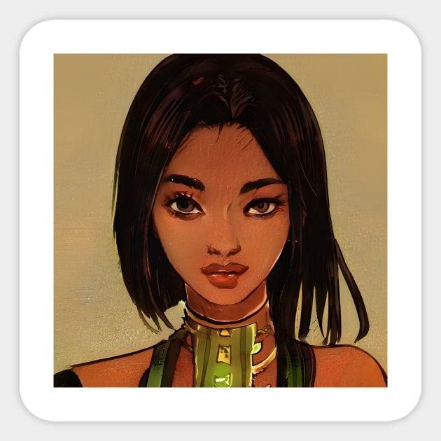 Black Anime Girl Black Animegirl Sticker Teepublic